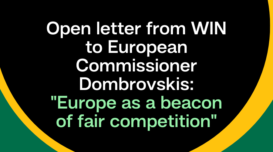Open letter from WIN to European Commissioner Dombrovskis: "Europe as a ...